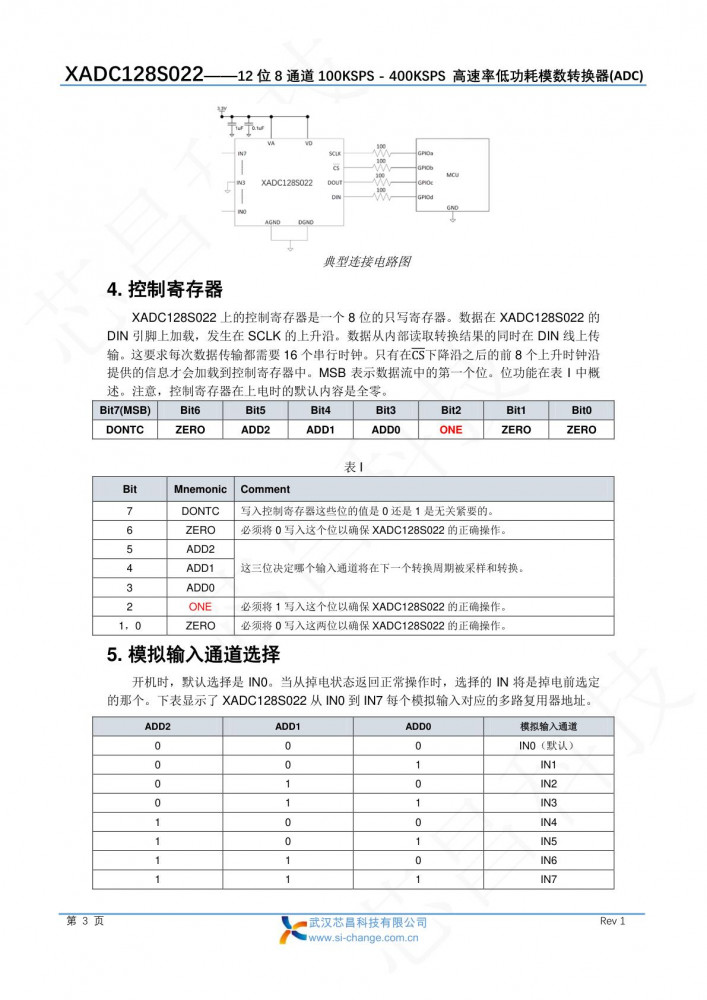 XADC128S022-XC datasheet page 3
