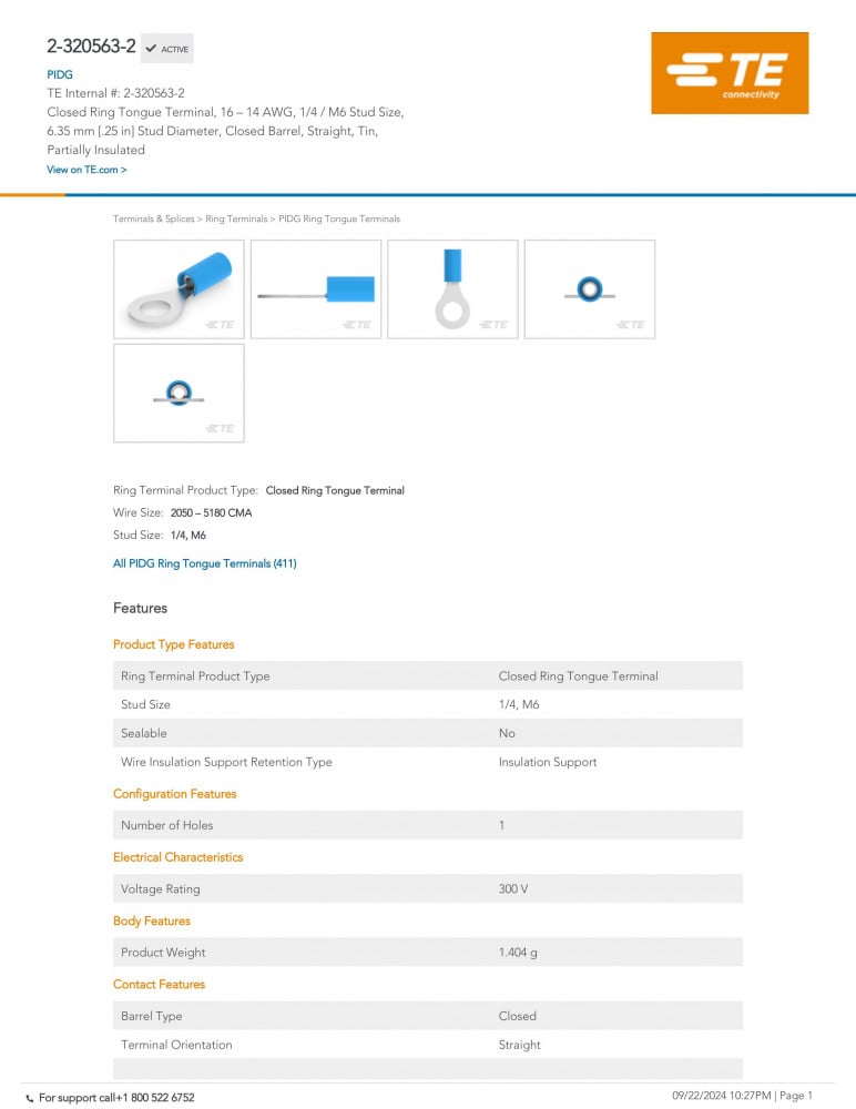 2-320563-2 technical document page 1
