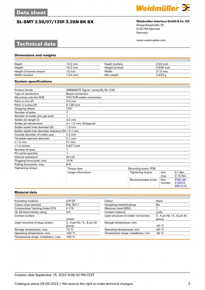 WEIDMULLER 1003560000 document page 2