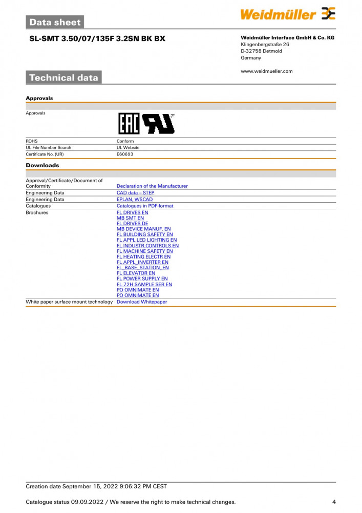 WEIDMULLER 1003560000 document page 4