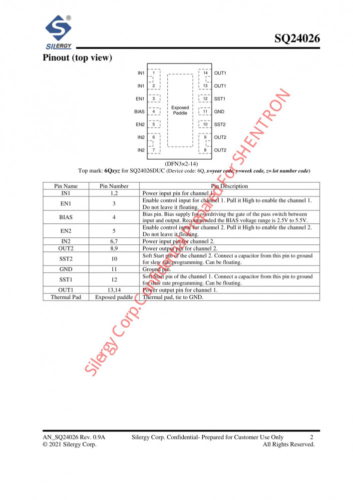 SQ24026DUC datasheet page 2
