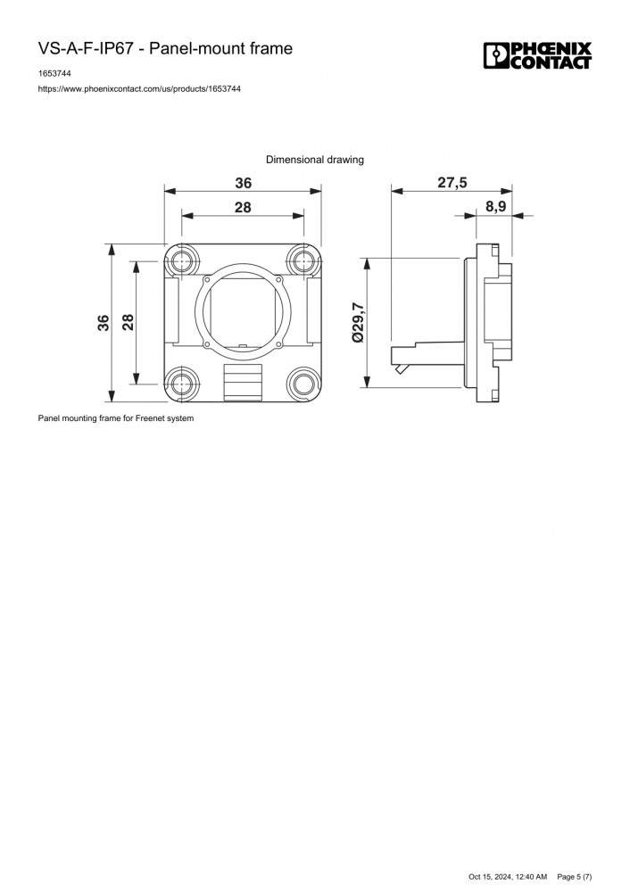 Phoenix Contact 1653744 product documentation page 5