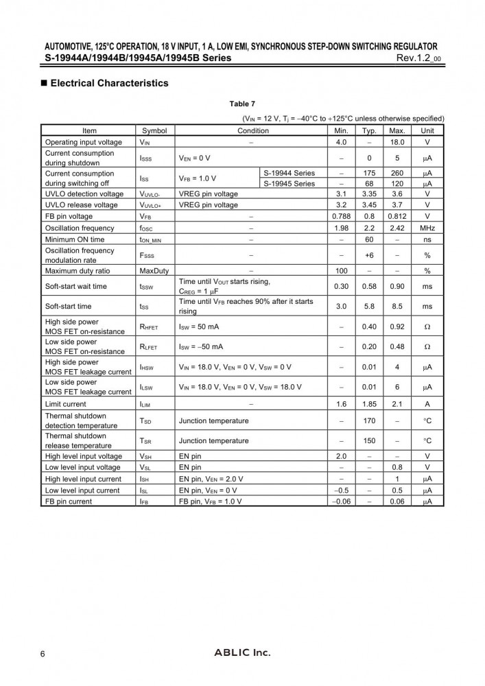 S-19944 series document page 6