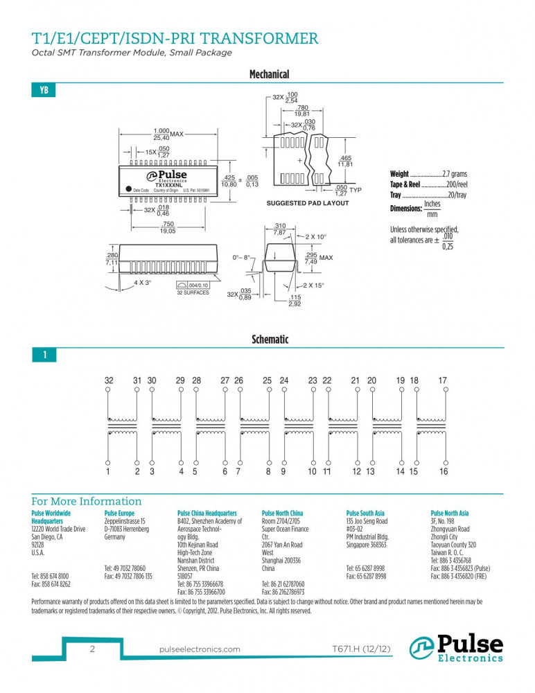 TX1475NLT technical document page 2