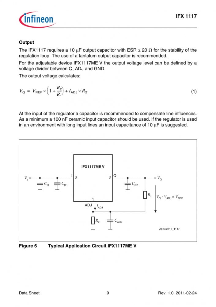 IFX1117 datasheet page 9