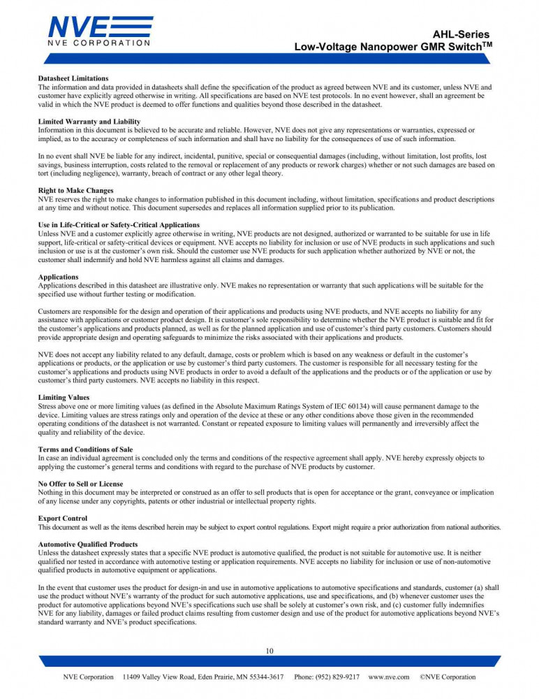 AHL-Series technical document page 10