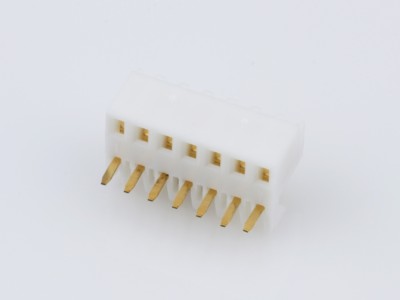 KK 254 Solid Header, Vertical, with Friction Lock, 14 Circuits, 0.51µm Gold (Au) Plating, 3.56mm Tail Length, Bag