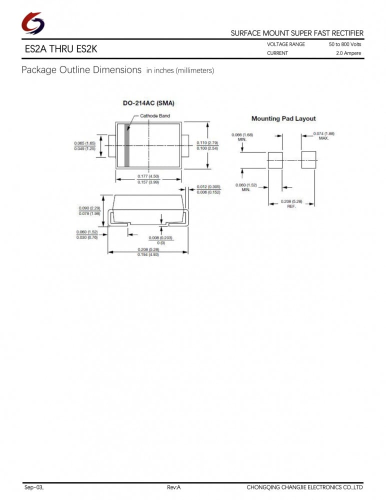 ES2K datasheet page 3