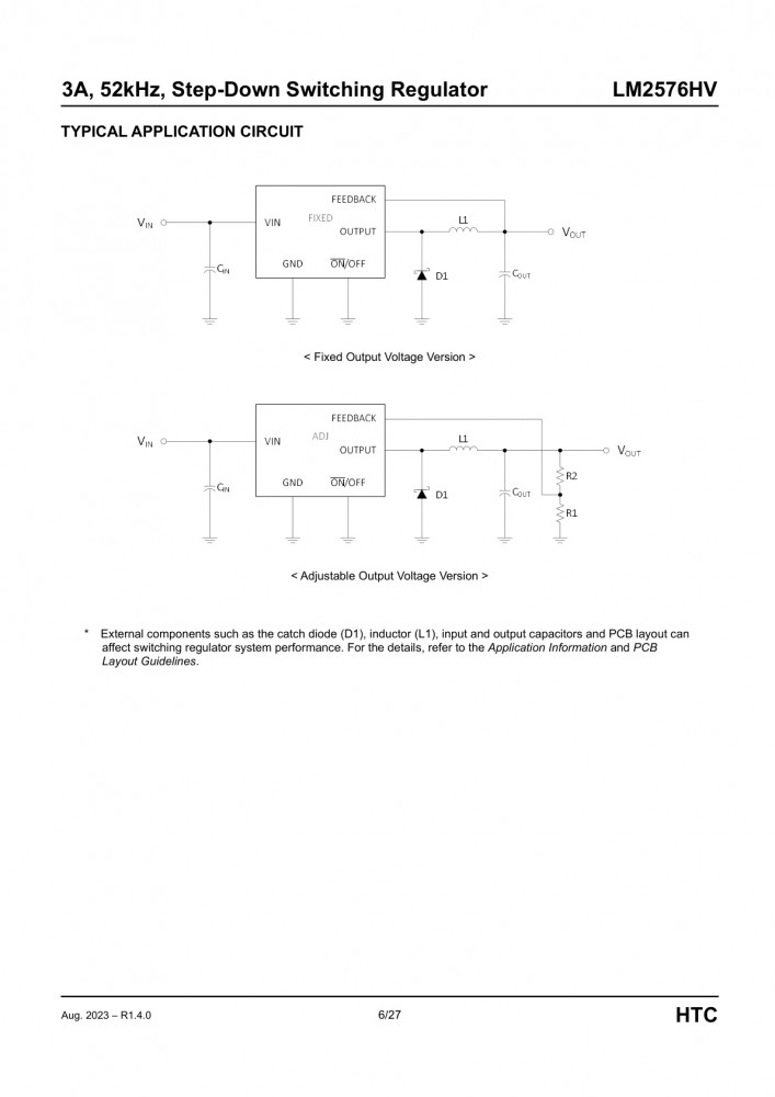 LM2576HVTV-ADJ datasheet page 6
