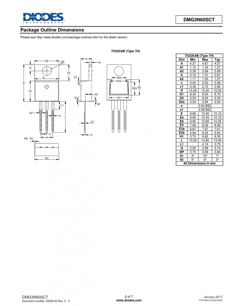 DMG3N60SCT datasheet page 6