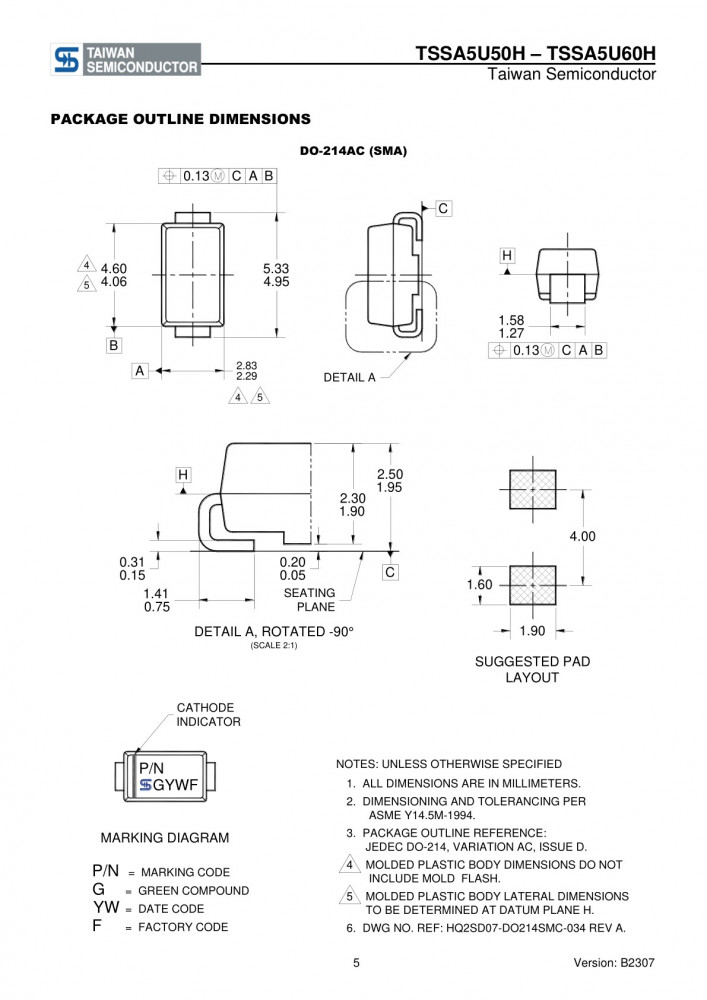 TSSA5U60H datasheet page 5