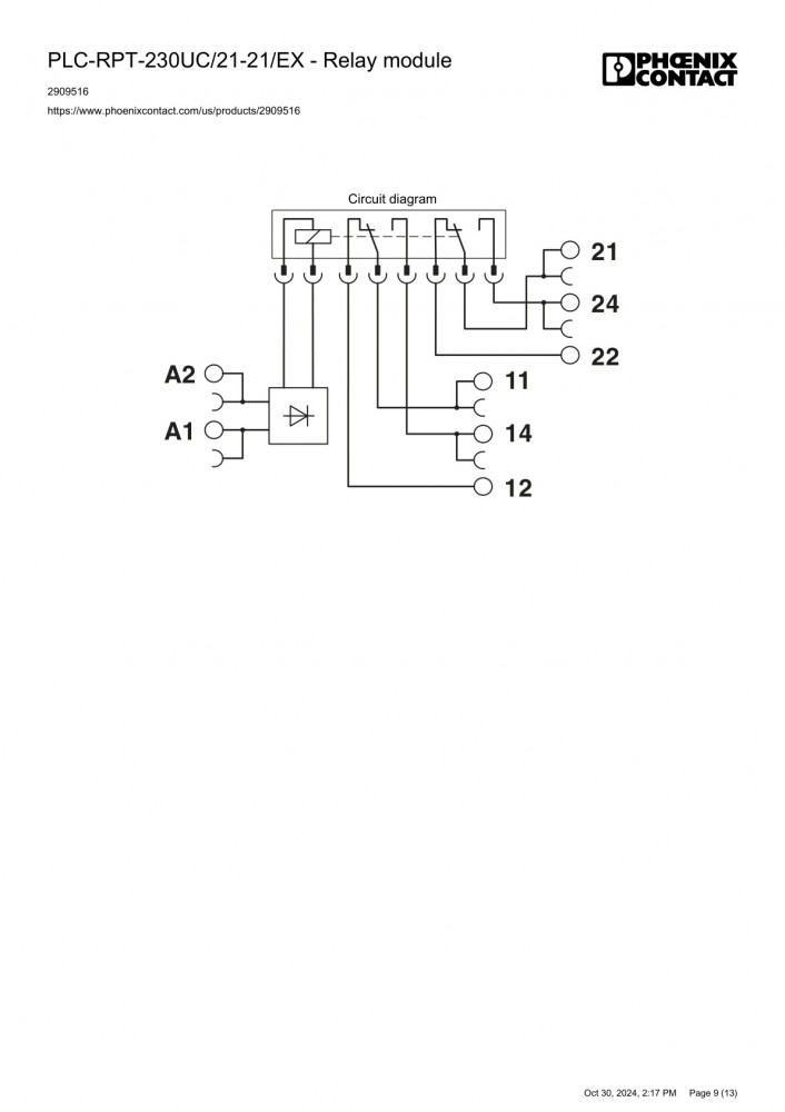 Phoenix Contact 2909516 technical document page 9