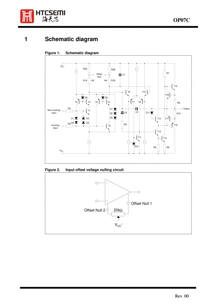 OP07CRZ technical document page 2