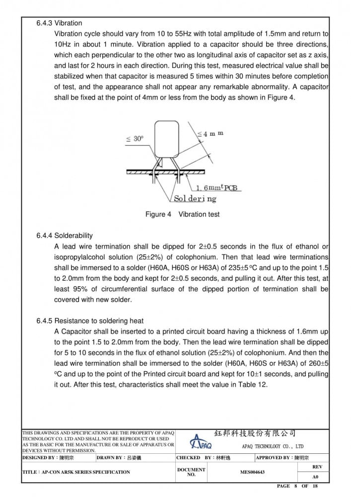 APAQ AP-CON AR5K specification page 8