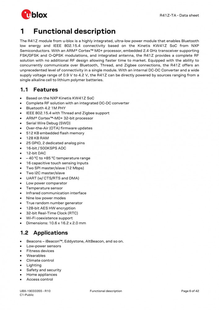 R41Z datasheet page 6