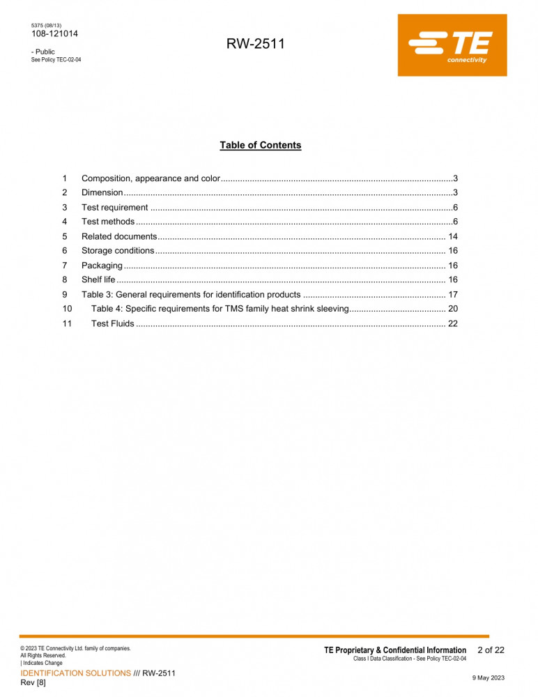 TE TMS-SCE specification page 2