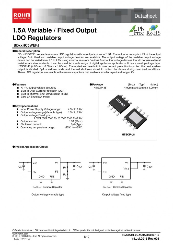 BD33HC5WEFJ-E2 datasheet page 1
