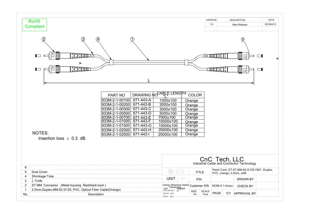 CNC Tech 933M-2-1-02500 technical drawing preview