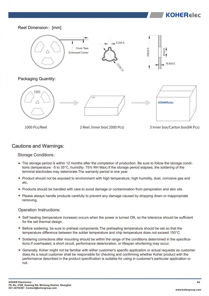 KOHERelec MDA7030 datasheet page 6