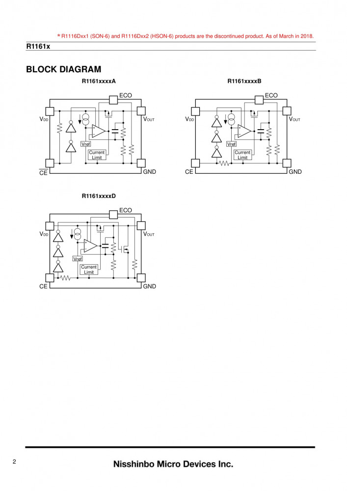 R1161 datasheet page 2