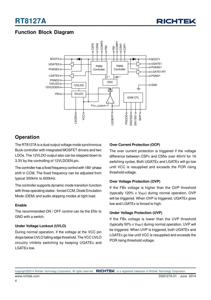 RT8127A datasheet page 4