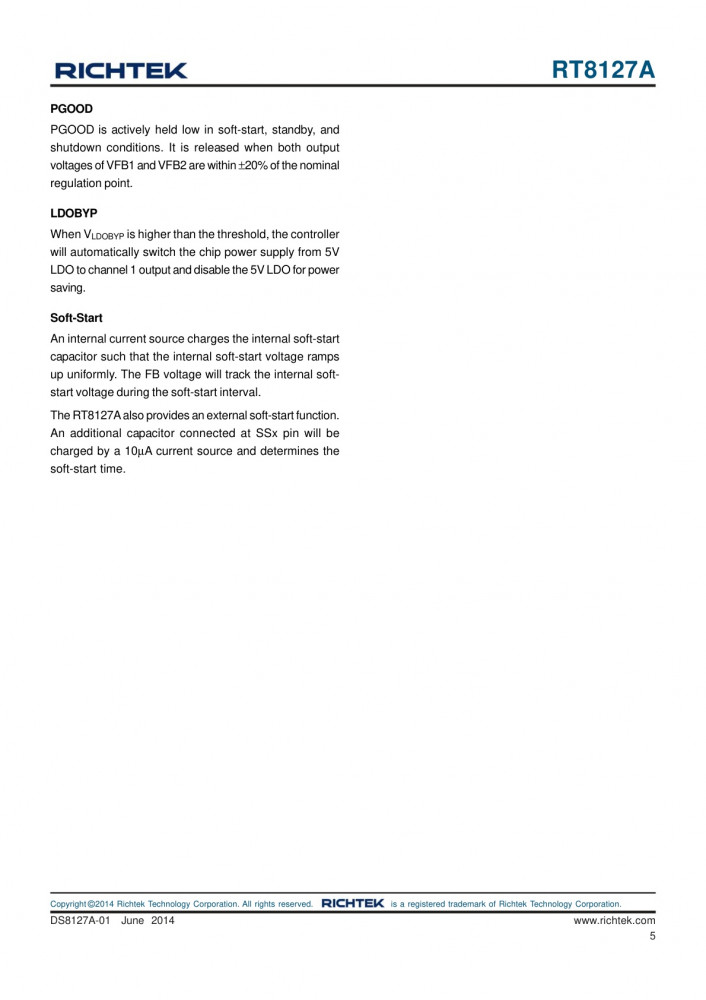 RT8127A datasheet page 5