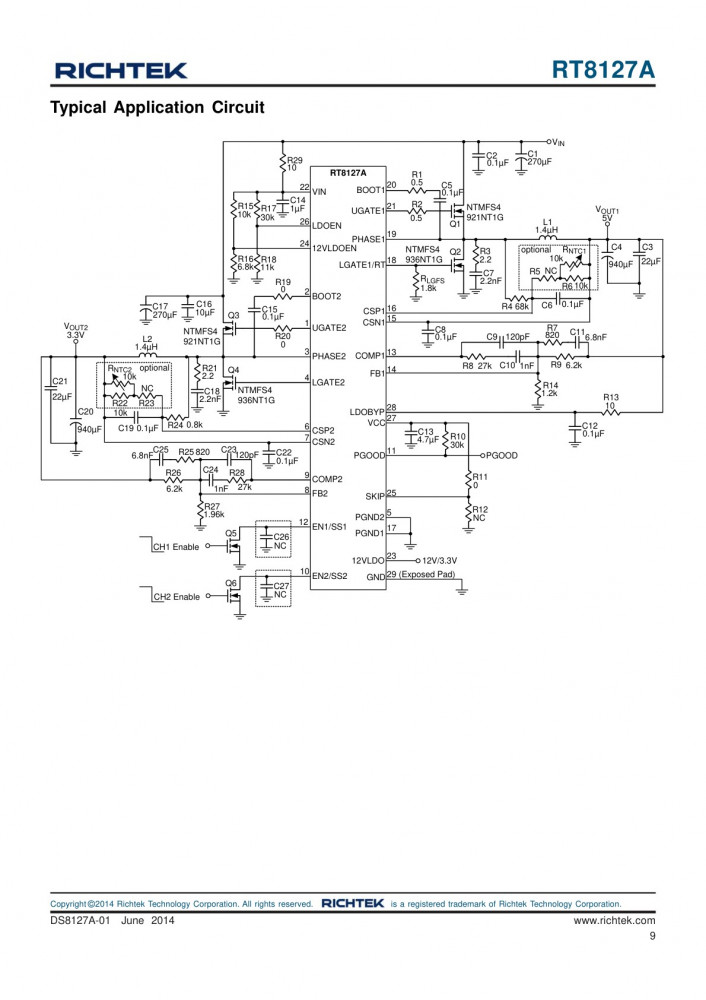 RT8127A datasheet page 9