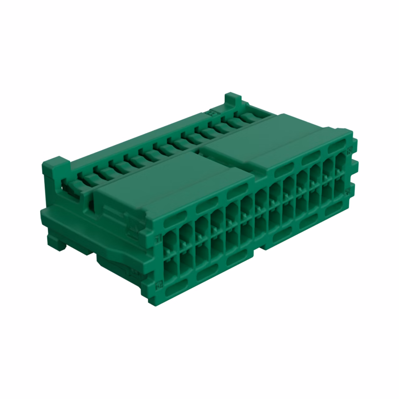 MX-DaSH 6.3/4.8K Terminal Receptacle Cartridge, 3 Circuits, Keying Option B, Natural (White)