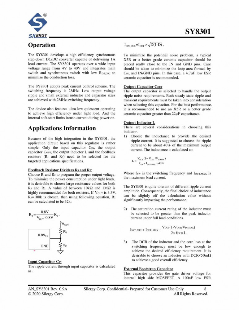 SY8301ABC datasheet page 8