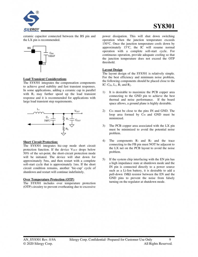 SY8301ABC datasheet page 9