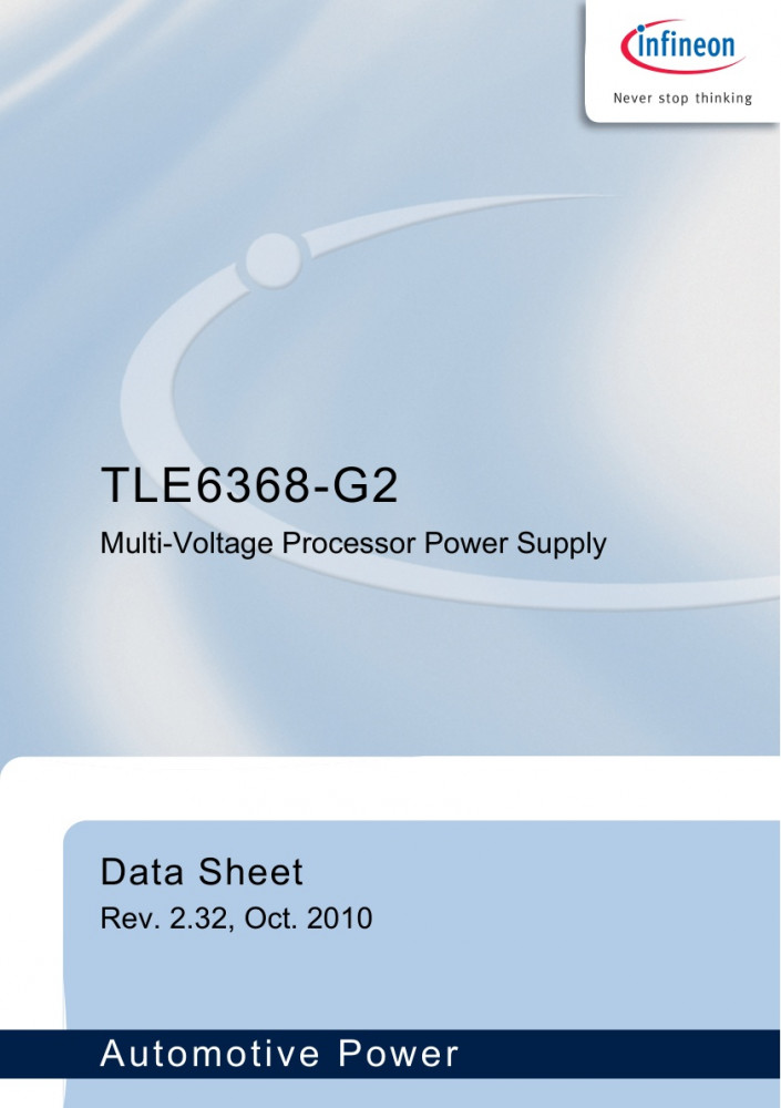 TLE6368-G2 datasheet page 1