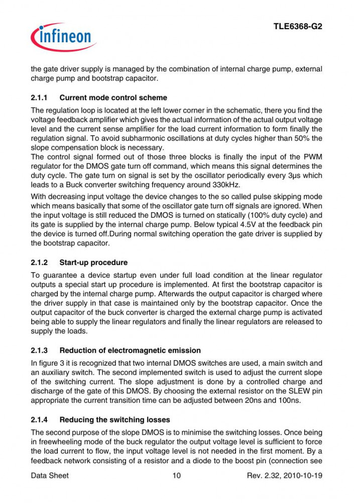 TLE6368-G2 datasheet page 10