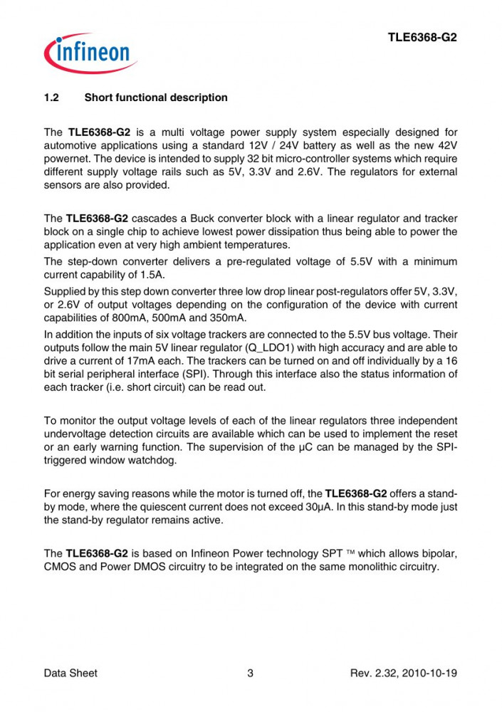 TLE6368-G2 datasheet page 3