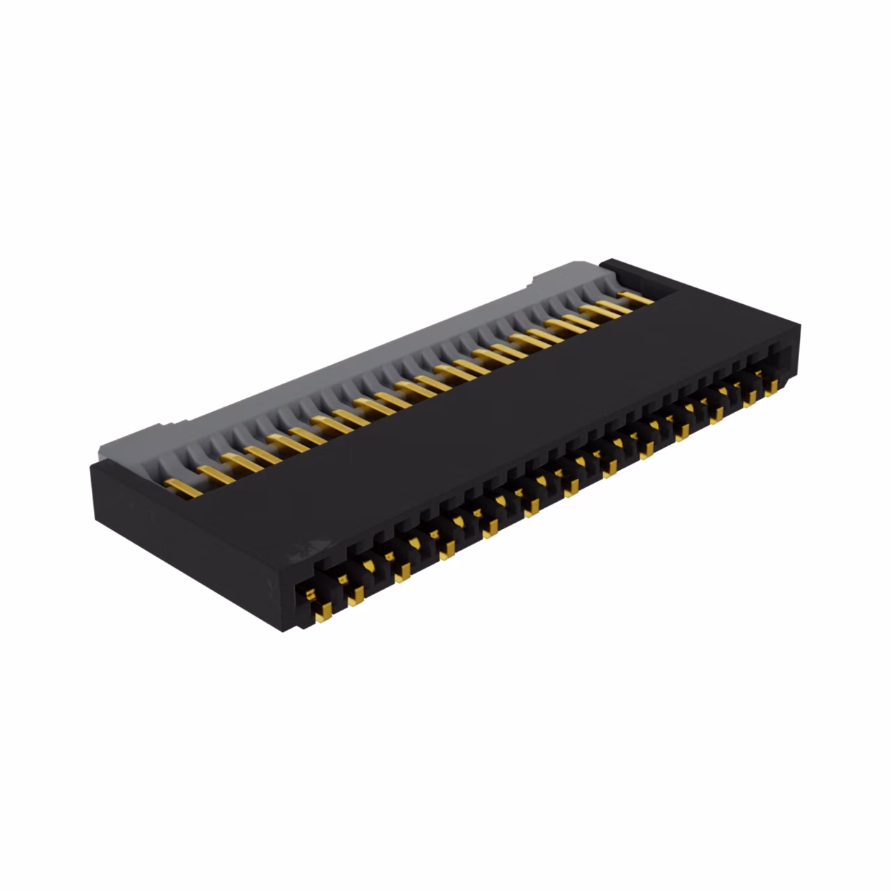 Easy-On Back Flip FPC Connector with Lock Terminal, 0.30mm Pitch, LA75 Series, Right-Angle, Surface Mount, Dual Contact Style, 0.75mm Height, 21 Circuits for sale