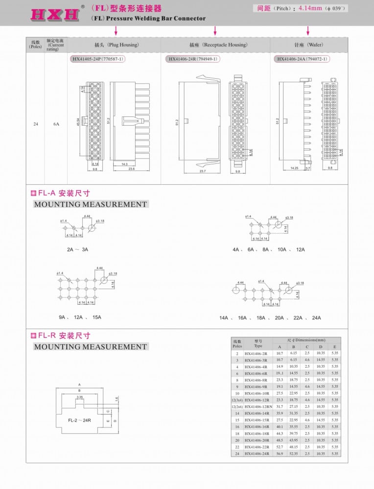 HX41405 series technical document page 5