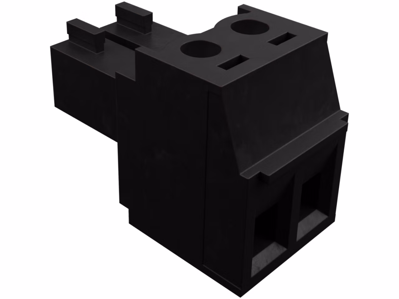 3.81mm Pitch Eurostyle Horizontal Plug, with Standard Imprinting, Black, 2 Circuits for sale
