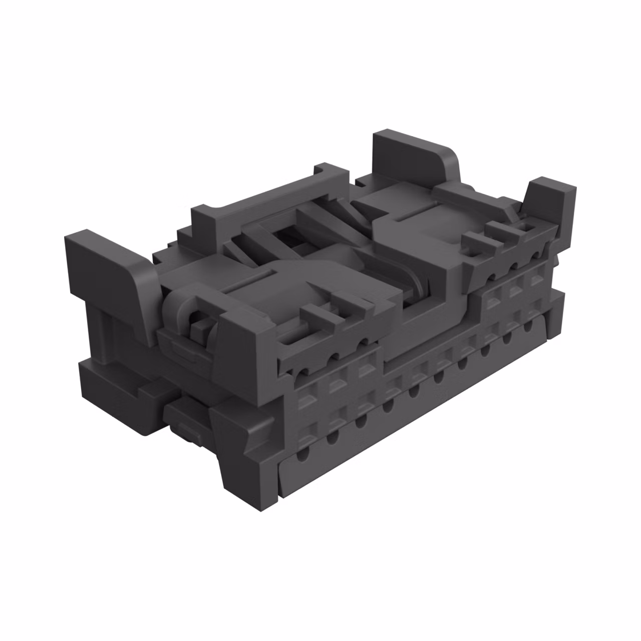 PROPOSED REPLACEMENT: MINI50 GEN II UNSEALED RECEPTACLES (206523 SERIES);  Mini50 Unsealed Receptacle, Dual Row, Bridged, 16 Circuits, EcoPaXX Resin, Polarization Option B, Gray for sale