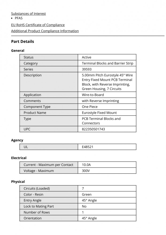 MOLEX 395938307 drawing image, page 2