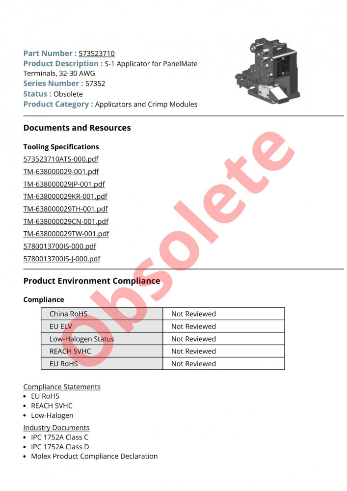 Technical document page image 1 for product 573523710