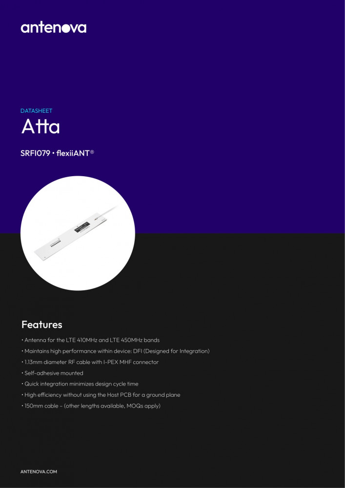 Atta datasheet page 1