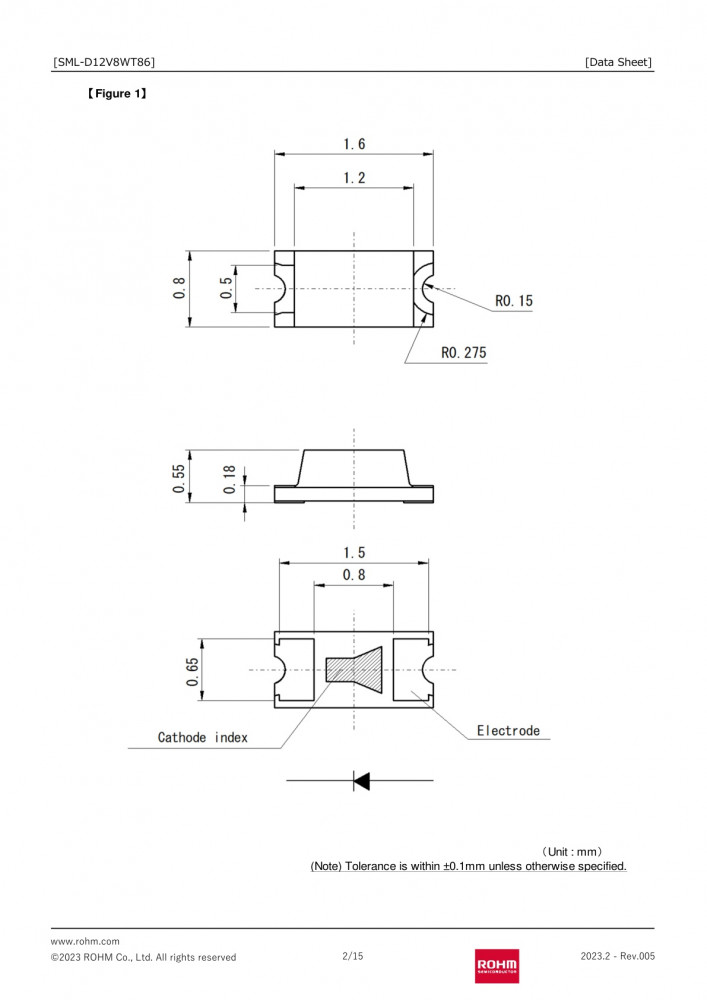 SML-D12V8WT86 technical document page 2