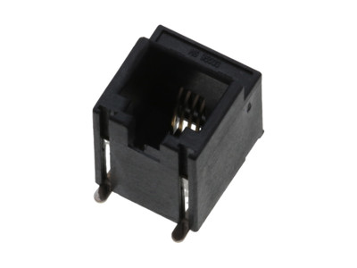 Modular Jack, Vertical, Top Entry, Surface Mount, 6/6, Low Profile, 22