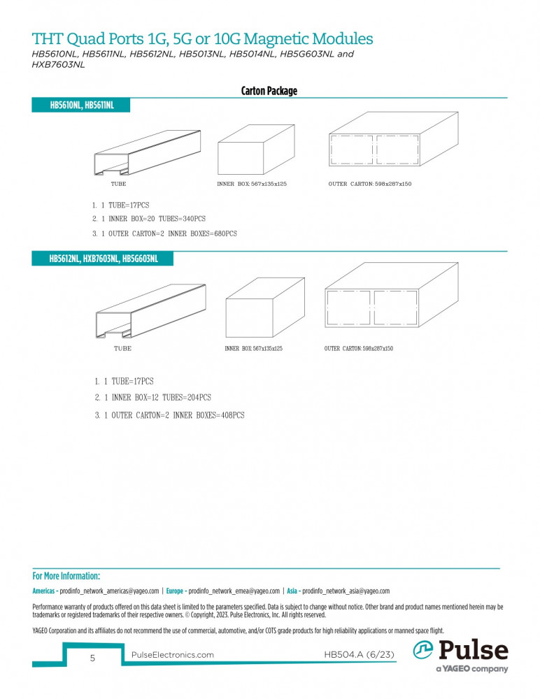 PULSE T4PH04 technical document page 5