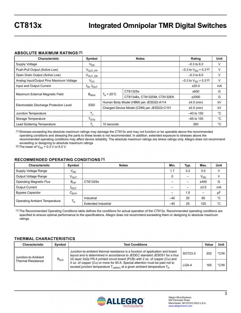 CT8132BL-HS3 datasheet page 3