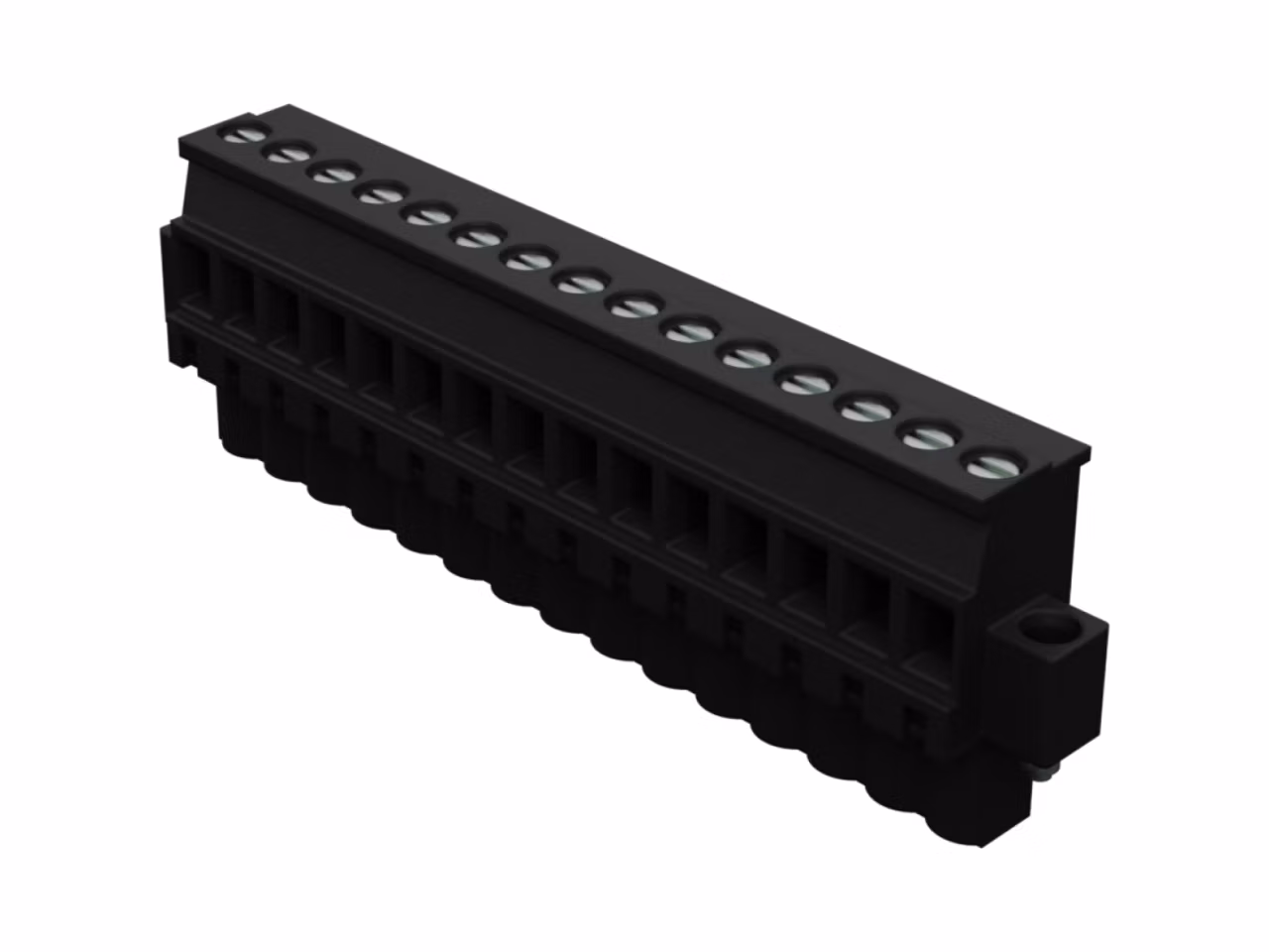 5.00mm Pitch Eurostyle Vertical Plug, with Retention Screws, Rear Wire Entry, Gold (Au) Plated, Black, 15 Circuits for sale