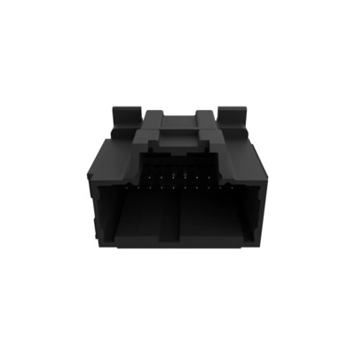 Stac64 Right-Angle Header Assembly, Plastic Pin-Alignment-Plate, 20 Circuits, Polarization A, Black, Tube for sale