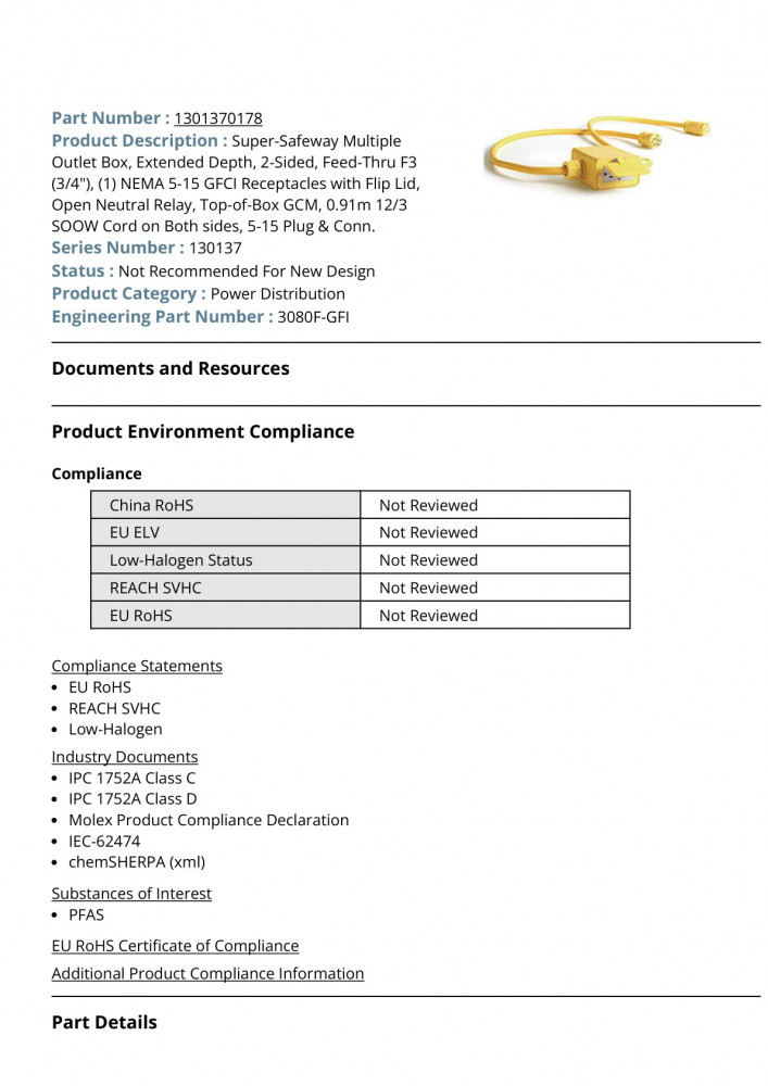 MOLEX 1301370178 product document image 1