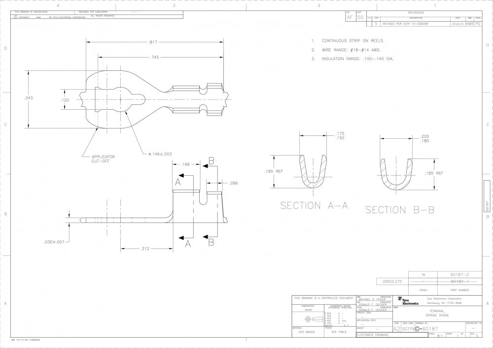 TE Connectivity 60187-2 customer drawing preview