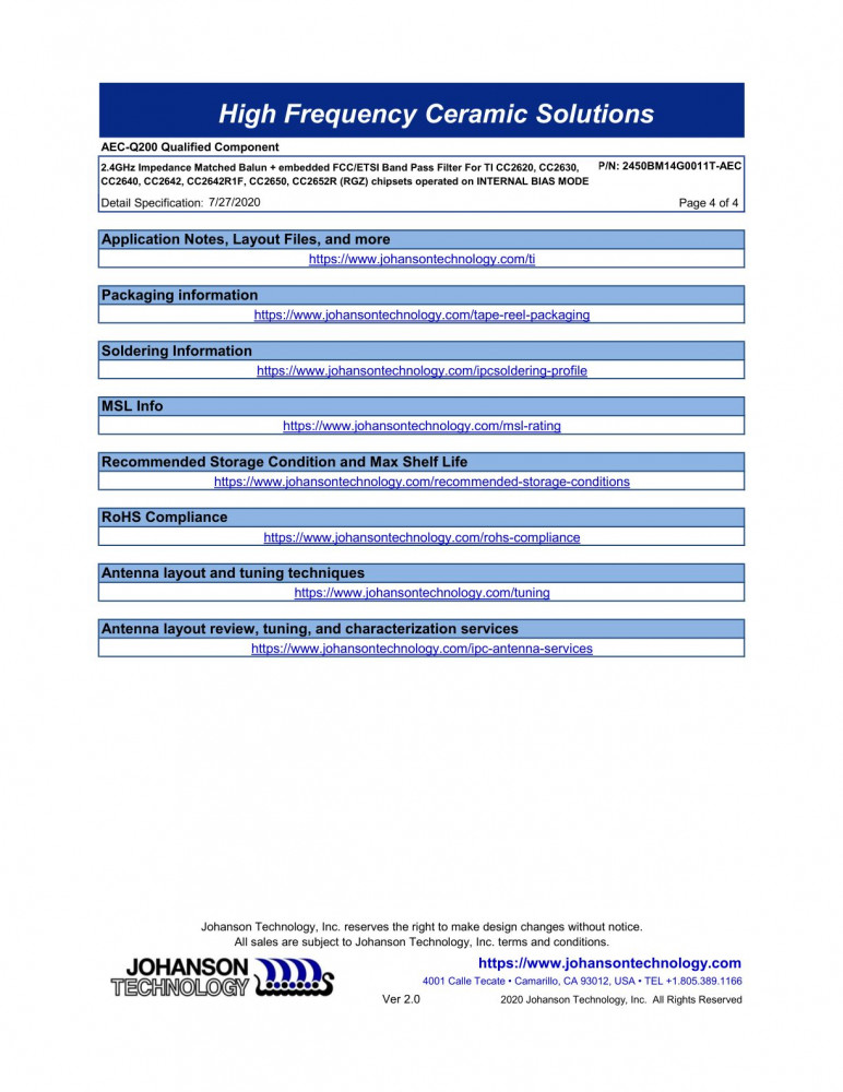 2450BM14G0011T-AEC specification, page 4