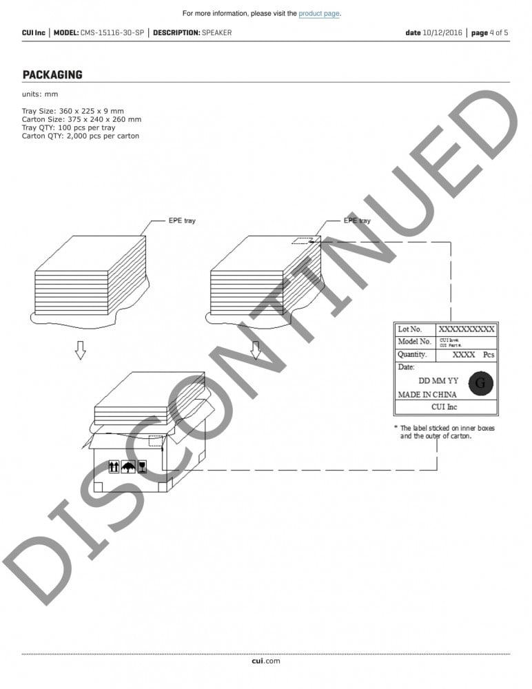 CMS-15116-30-SP datasheet page 4